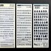 10 Black Dry Transfer Sheets Mecarnoma, Rub Down, Decadry Rub on ...