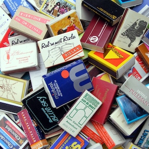 25 Vintage Matchboxes, Vintage Matches, Matches in Box, Matchbooks ...