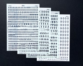 20 Dry Transfer Letter Sheets, Mecanorma Instant Lettering, Letter Font ...