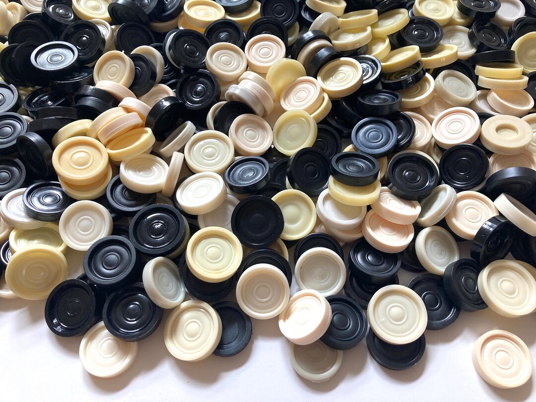 1000 Vintage Plastic 100 Wooden Discs, Checker Game Pieces, Checkers ...