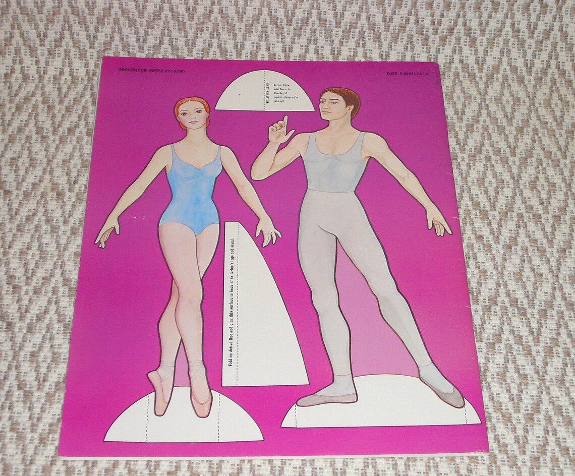 Great Ballet Dance Vintage Paper Dolls to Color & Cut, Romeo Juliet ...