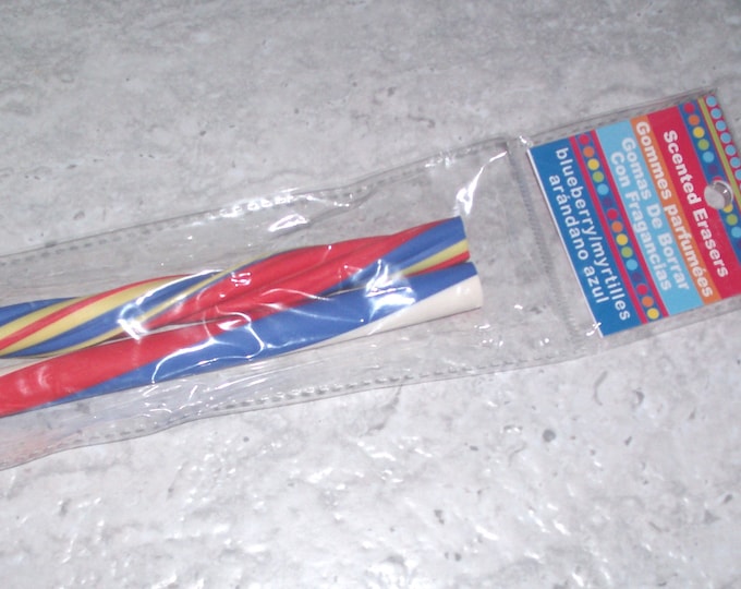 Twisted Rope Stick Erasers 11" Long Bendy Flexible Spiral Eraser School ...