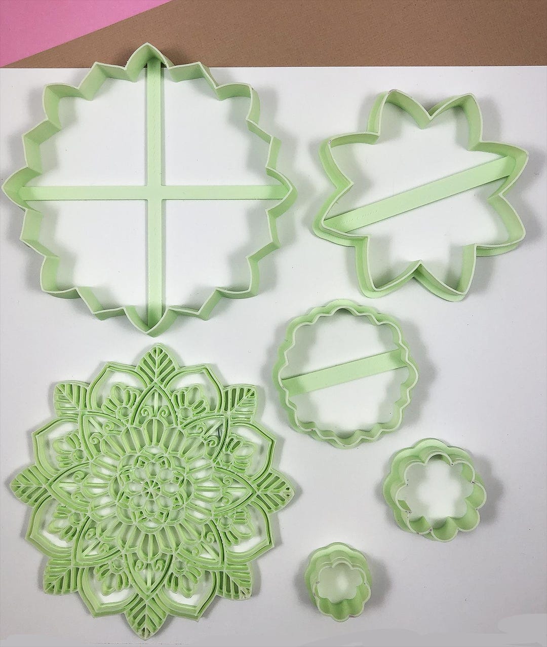 Polymer Clay Lg STAMP N CUTTER Bundle Moroccan Multi-use Trinket Dish ...