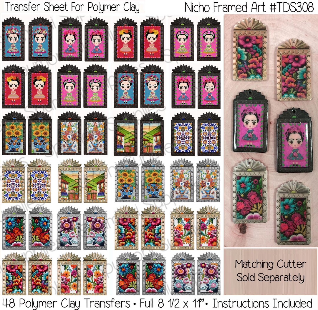 Polymer Clay Transfer Images Nicho Framed Art Prints Waterless Image ...