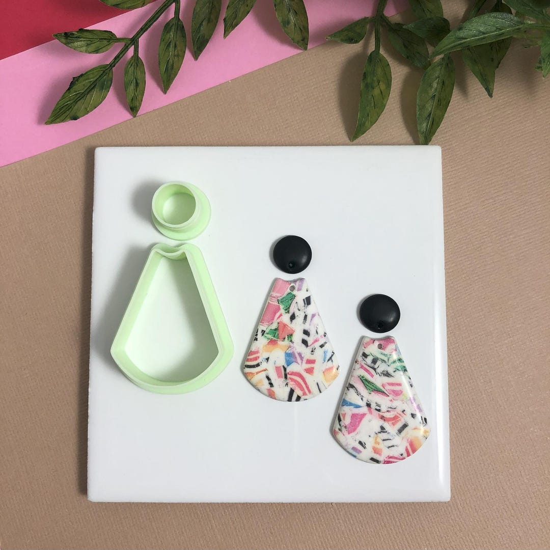 Polymer Clay Cone and Circle CUTTER SET Earrings Pendants Cutter Set ...