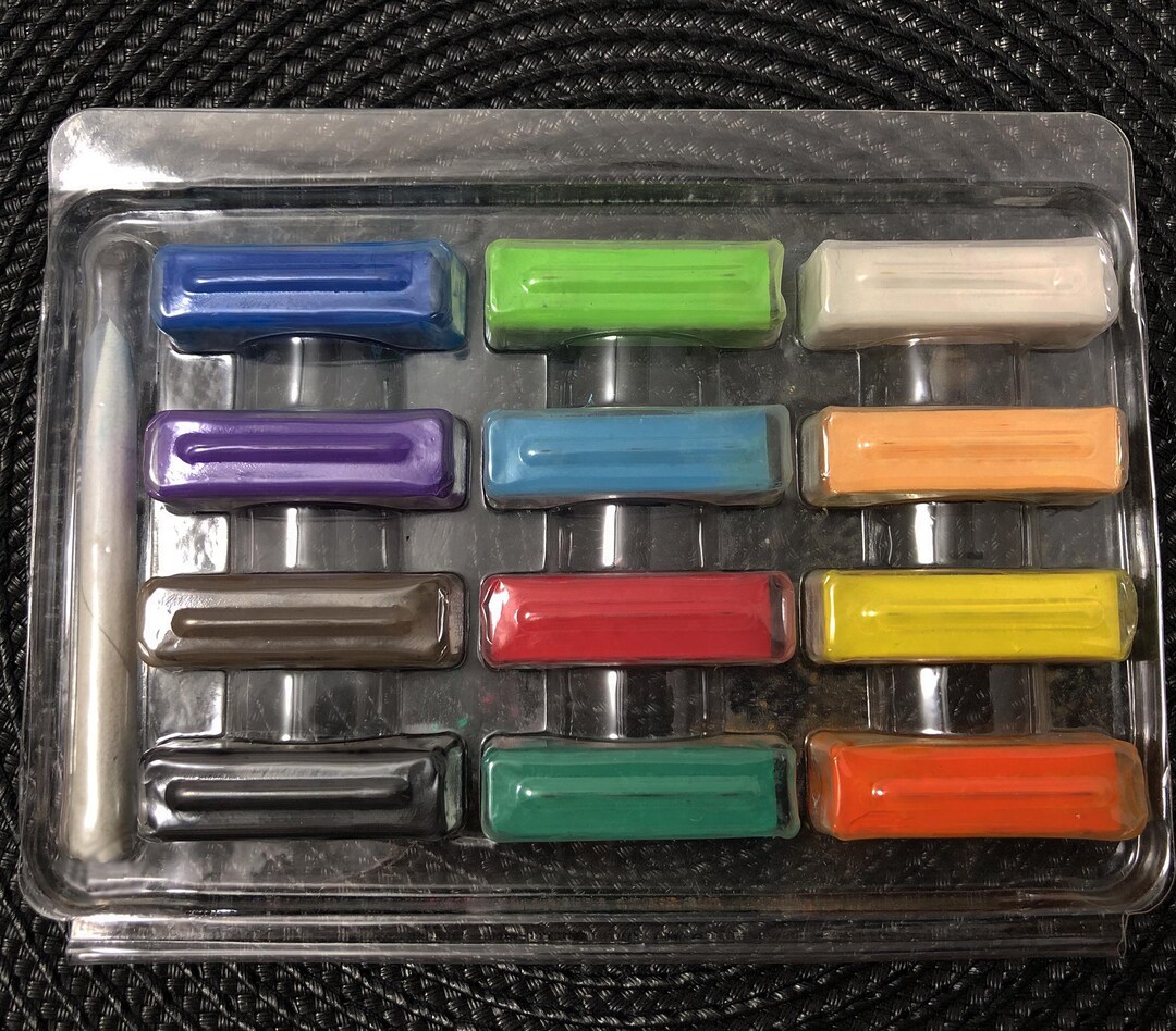 Soft Pastel CHALK Sticks Set Add Color Polymer Clay Color Textures Clay ...