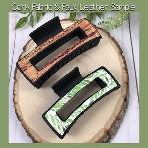 Claw Clip Frames Cut Files | 2 Sizes | Hair Claw | Faux Leather/cork ...