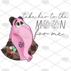 Inside Out Inspired Digital Art take Her to the Moon for Me Bing Bong ...