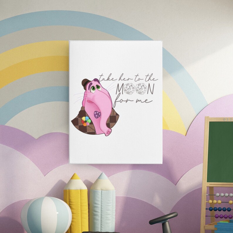 Inside Out Inspired Digital Art take Her to the Moon for Me Bing Bong ...