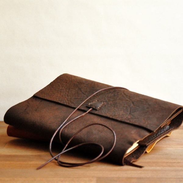 Leather Book Cover Sleeve - Etsy