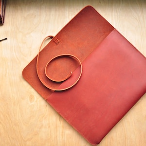 Custom Simple Leather Laptop Case / Laptop Bag / Carry Case / MacBook ...