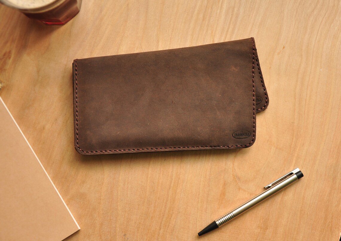 Brown Leather Passport & Boarding Pass Holder Passport Case - Etsy