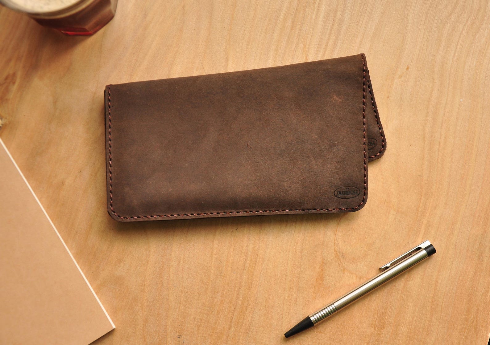 Brown Leather Passport & Boarding Pass Holder Passport Case - Etsy
