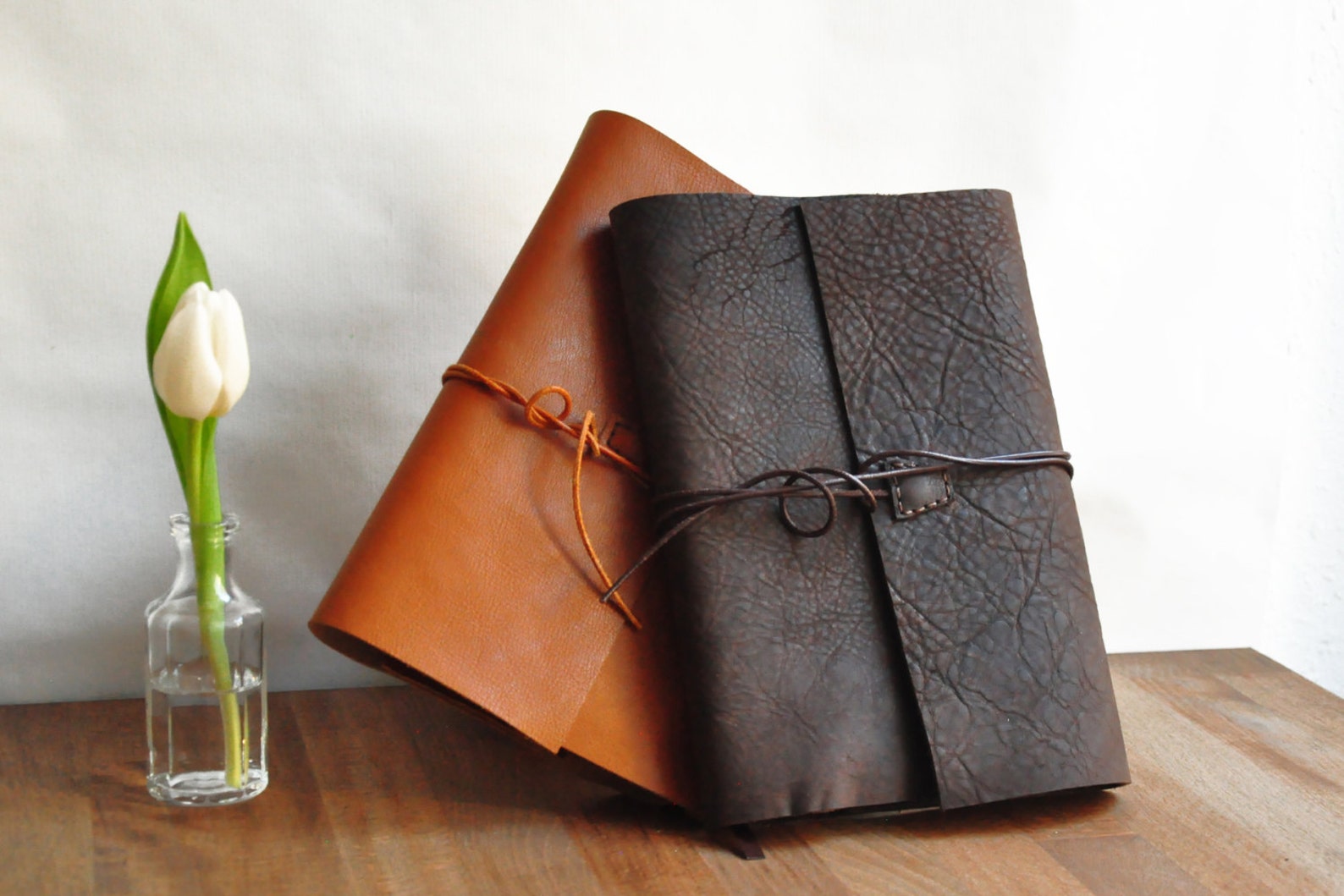 Classic Leather Book Cover, Size Adjustable, Brown Book Sleeve, Book ...