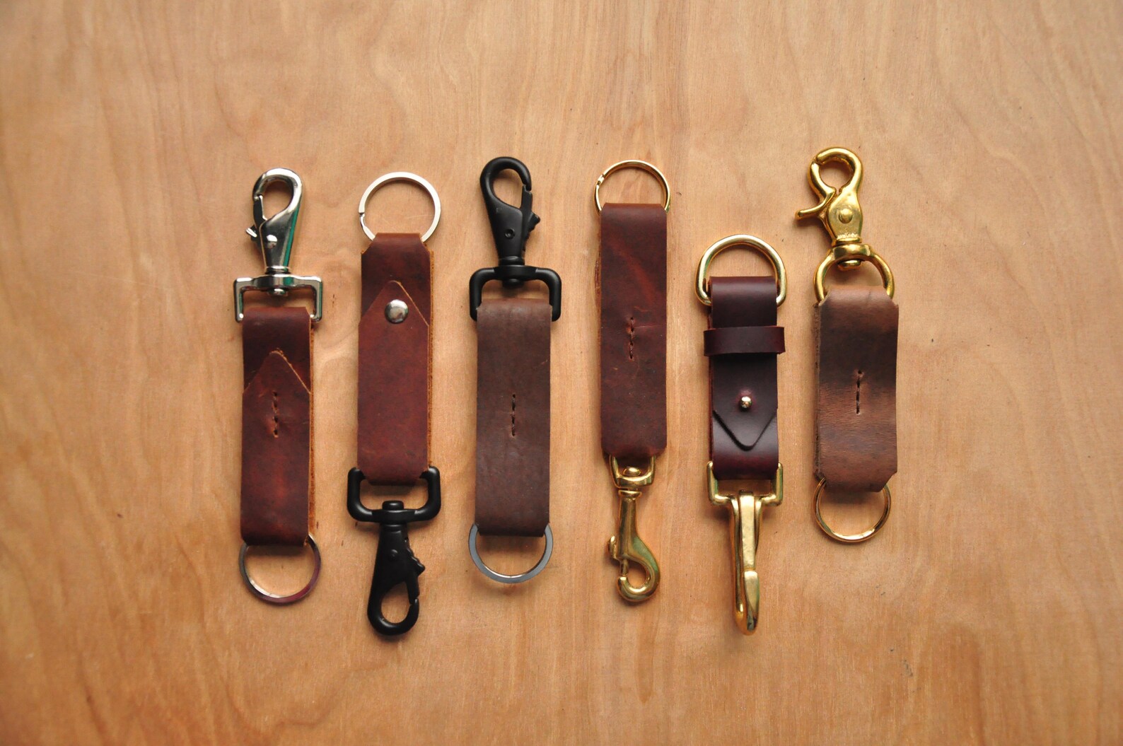 Rugged Maroon Leather Keychain Quick Release Key Ring Maroon - Etsy 日本