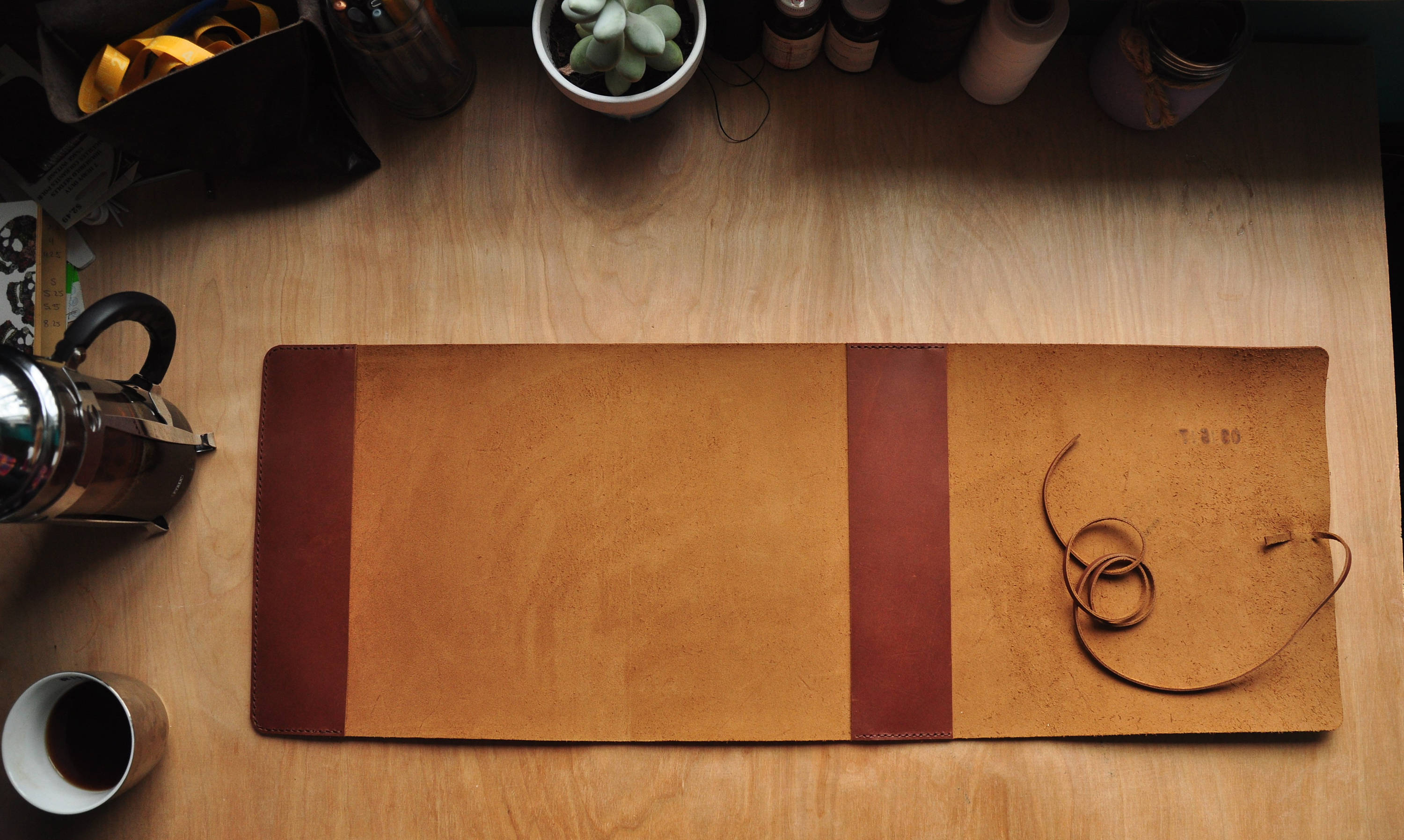 Classic Leather Book Cover, Size Adjustable, Oxford Brown Leather Book ...