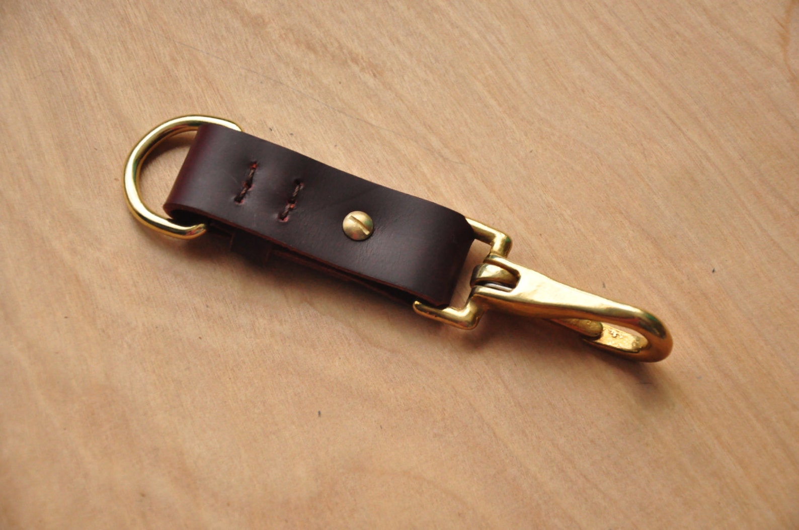 Rugged Maroon Leather Keychain Quick Release Key Ring Maroon - Etsy 日本