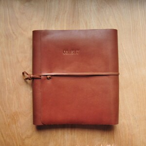 Classic Leather Book Cover, Size Adjustable, Oxford Brown Leather Book ...