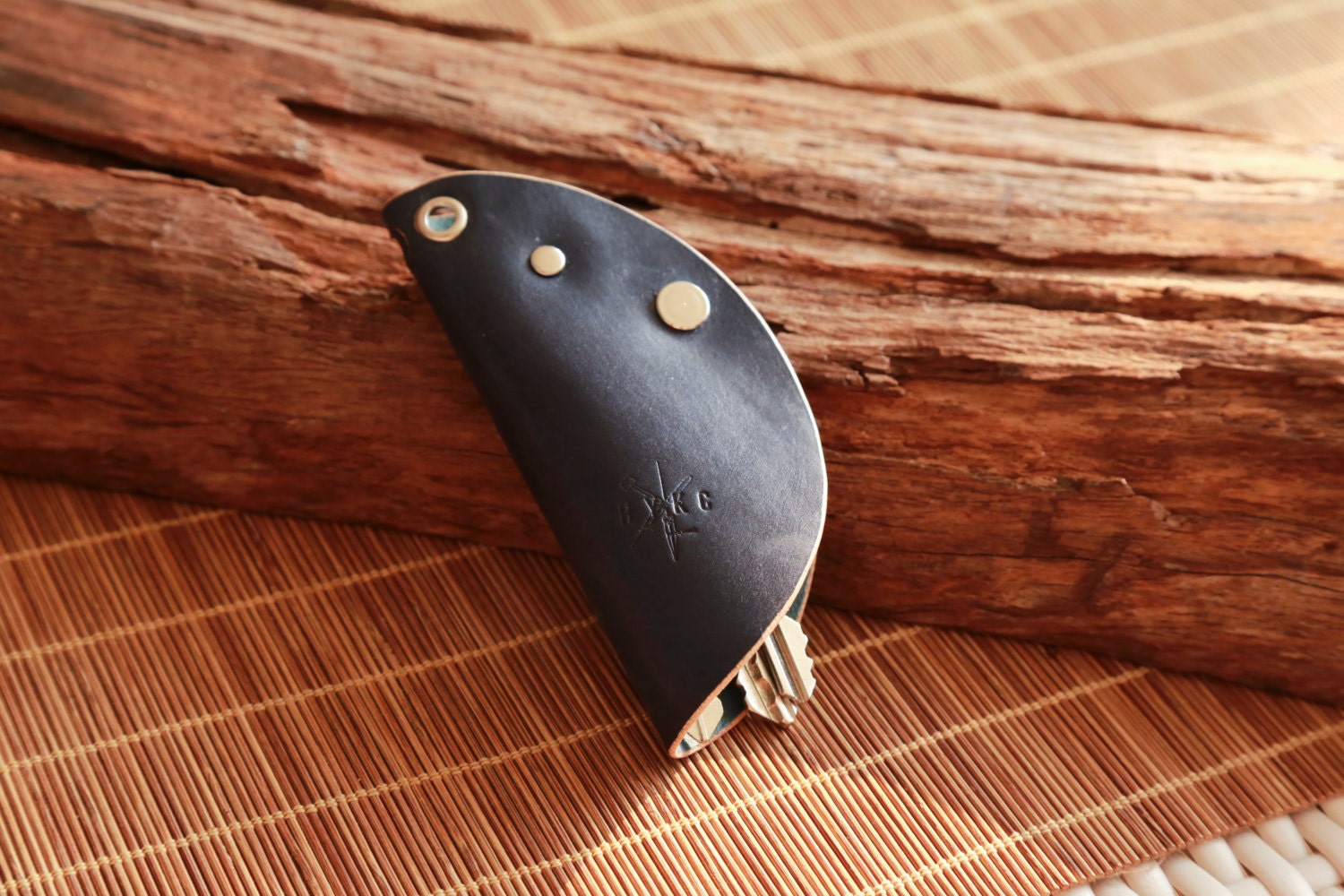 Minimalist Key Case Hand Dyed Leather Key Cover - Etsy Hong Kong