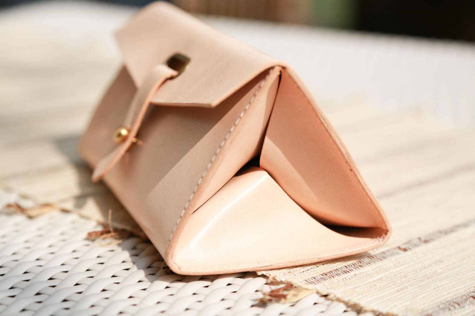 Triangle Glasses Case Multi-pockets Leather Case Family Use | Etsy