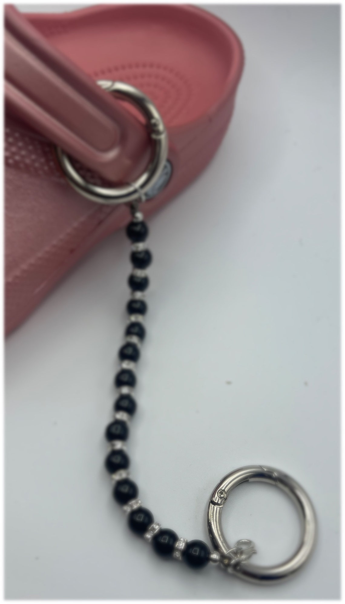 Crocs bracelet chain interchangeable without damage in black | Etsy