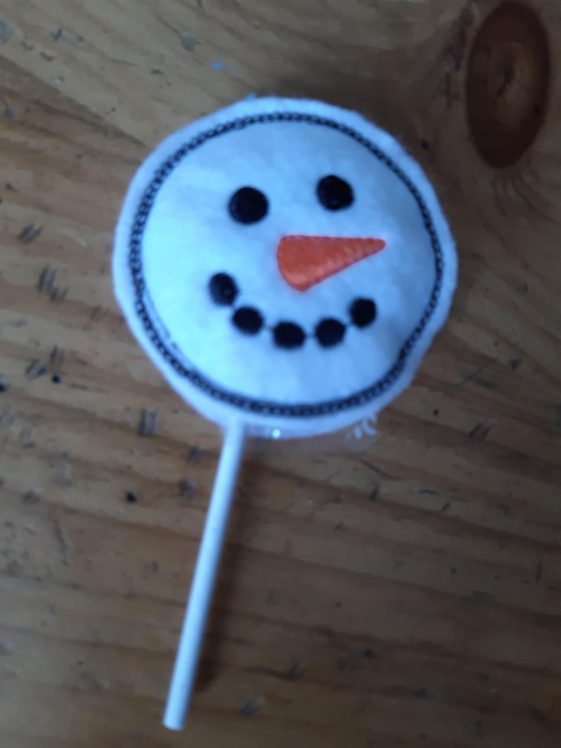 Felt Snowman Lollipops Set of 10 - Etsy