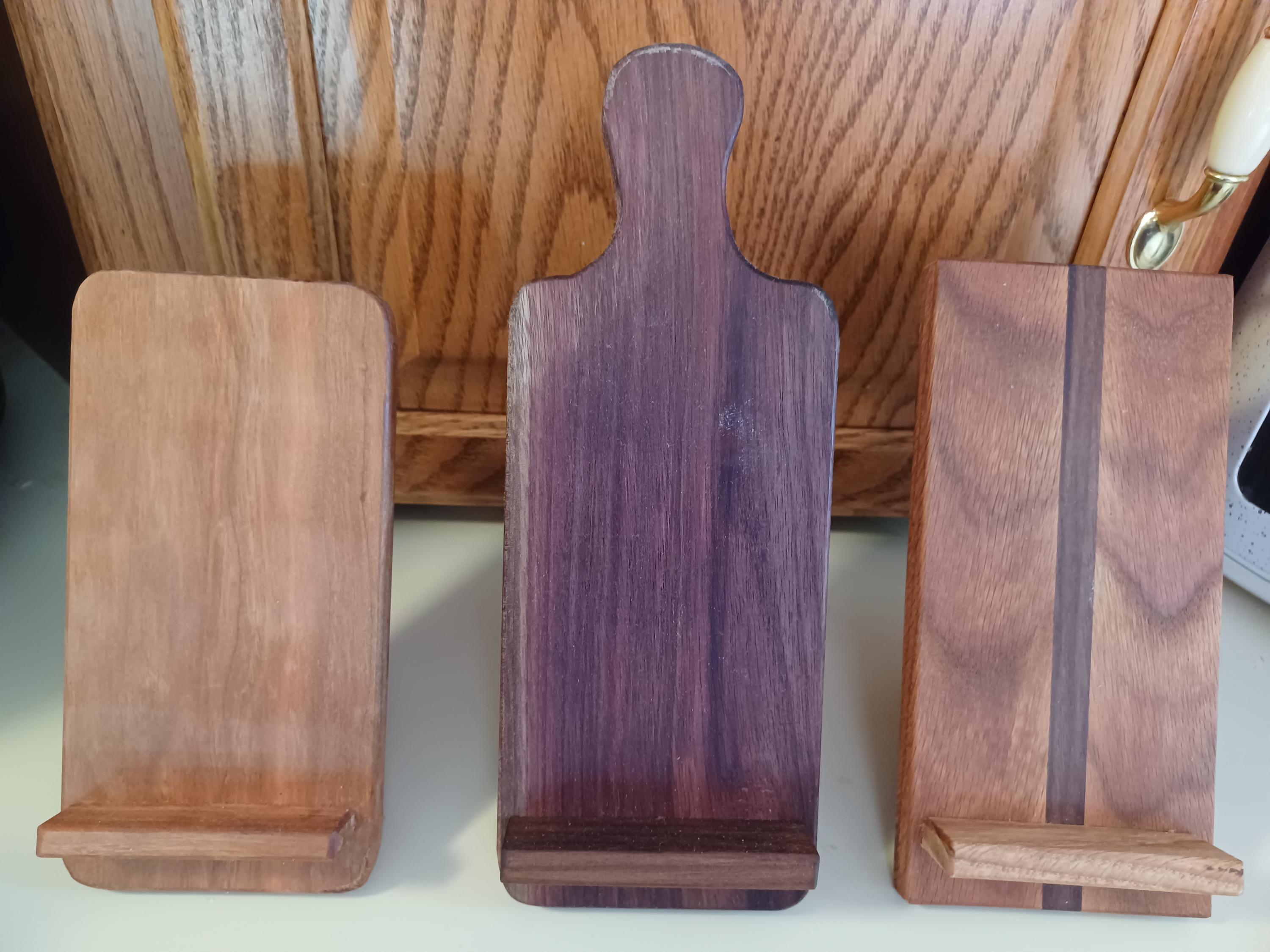 Handmade Wooden Cell Phone Holder Stand - Etsy