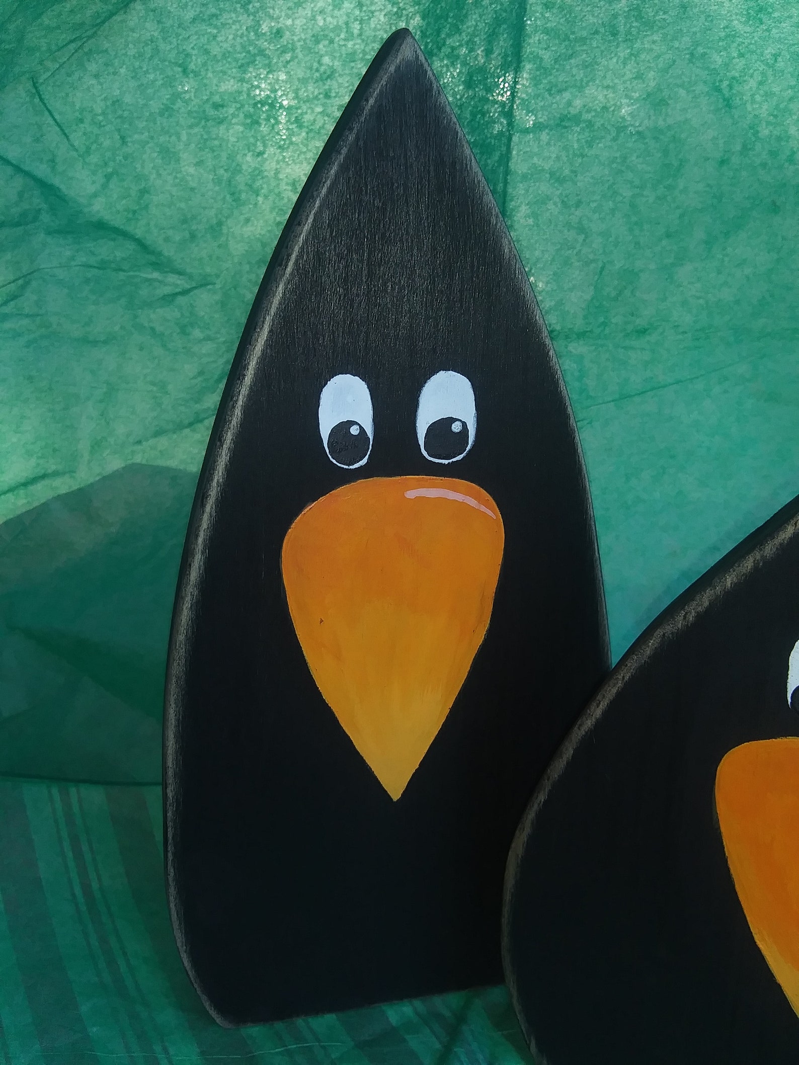 Primitive Handpainted Wood Crows - Etsy