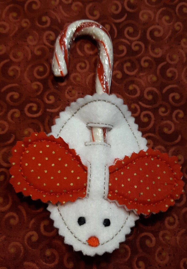 Adorable Mouse Candycane Ornaments or Package Tags Set of 4 (candy Cane ...