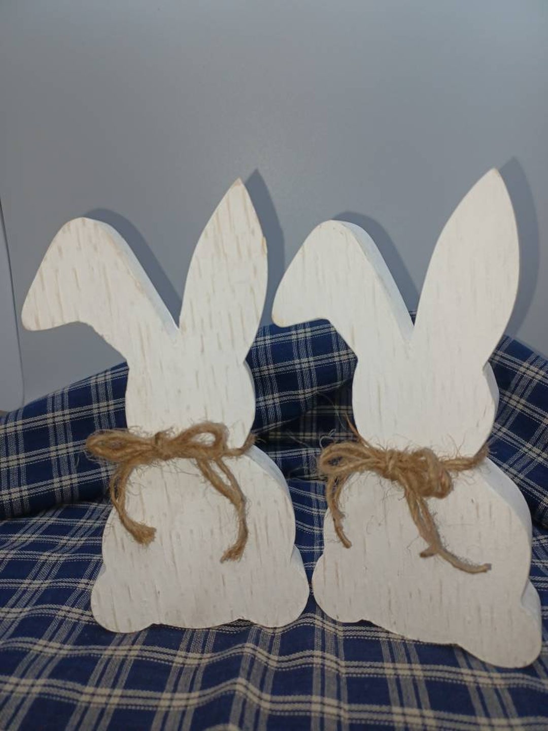 Rustic Easter Bunny Rustic Bunny Farmhouse Easter Bunny Farmhouse Decor ...