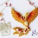 Necklace Phoenix, Handmade, Polymer Clay - Etsy