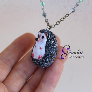 Necklace With a Hedgehog, Handmade in Polymer Clay (fimo) - Etsy