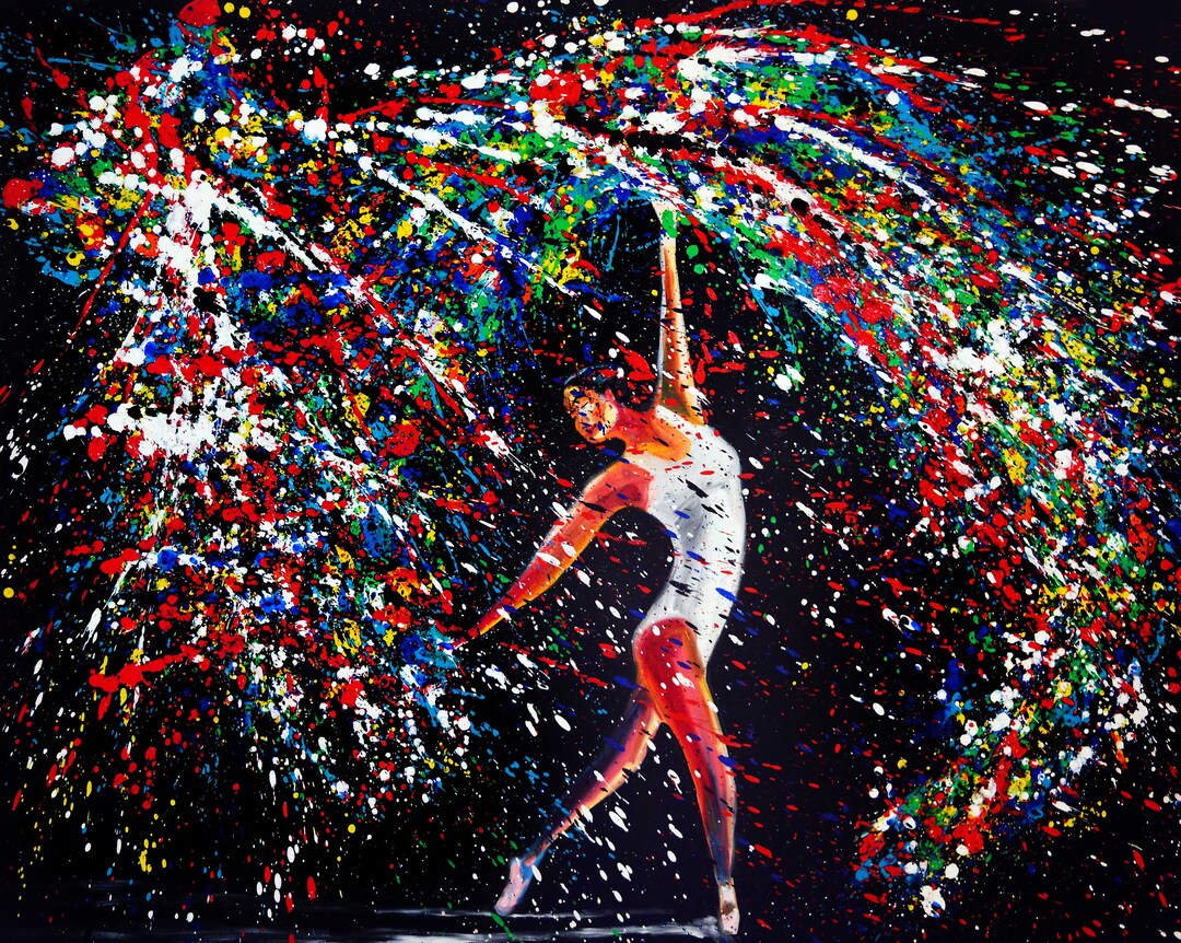Dancer- Print on Canvas | Unique Wall Art, Colorful Wall Art , Office ...