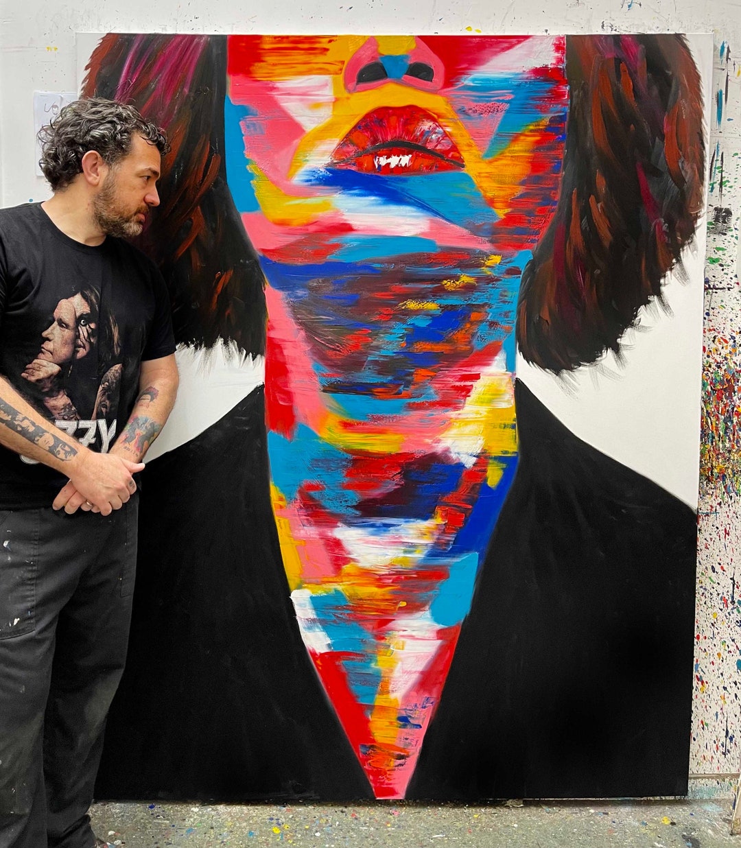 Itay Magen Large Abstract Face Canvas Print: Modern Wall Art - Etsy