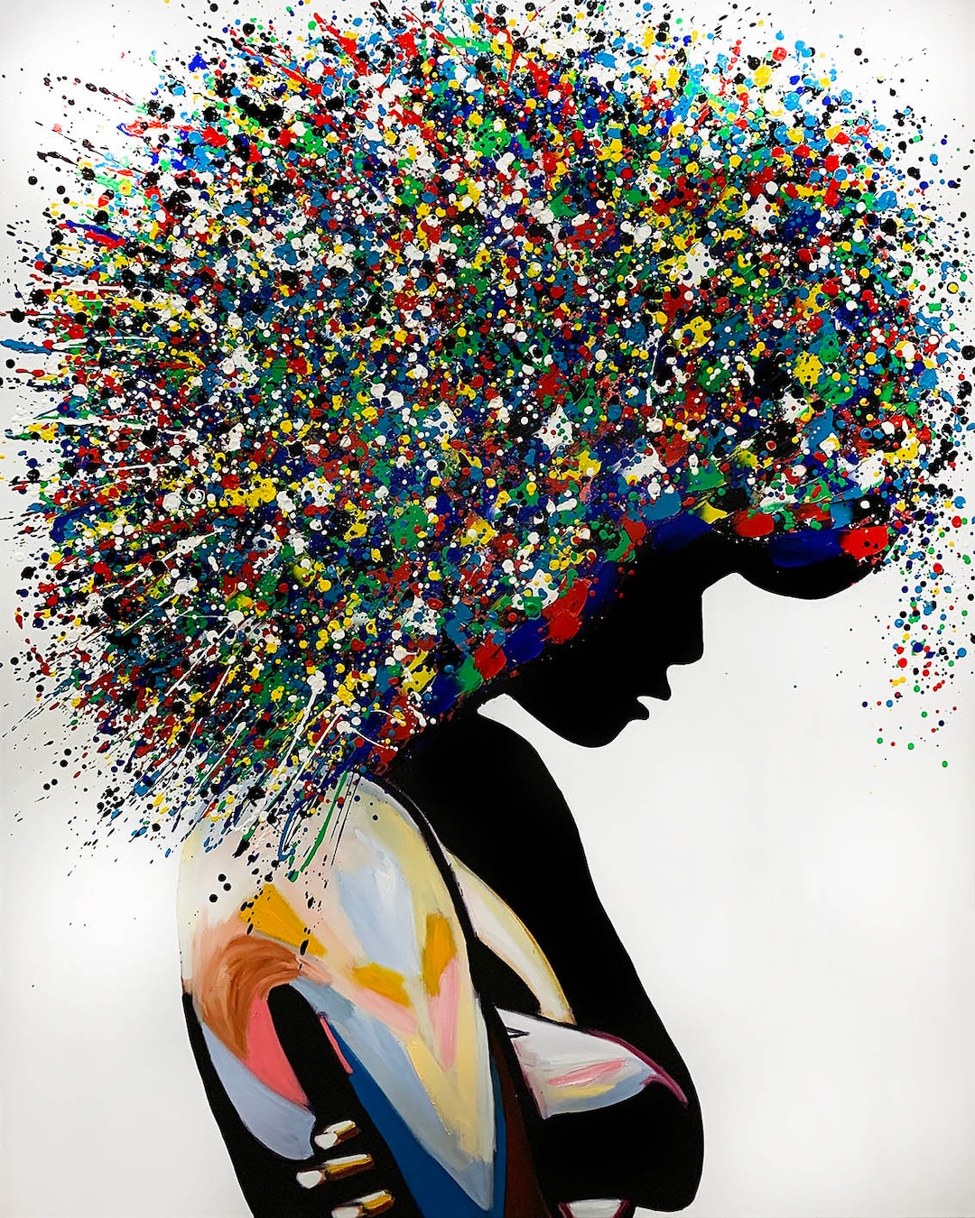 Black Woman Art African American Art Pop Art Canvas Print Modern