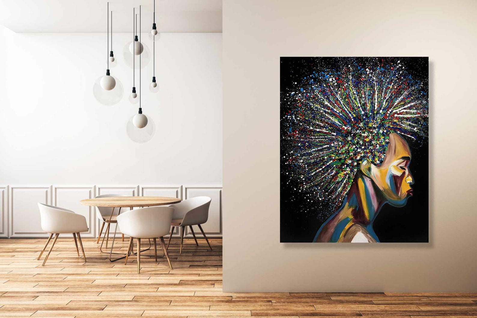 Itay Magen African American Art: Colorful Portrait Canvas Print - Etsy