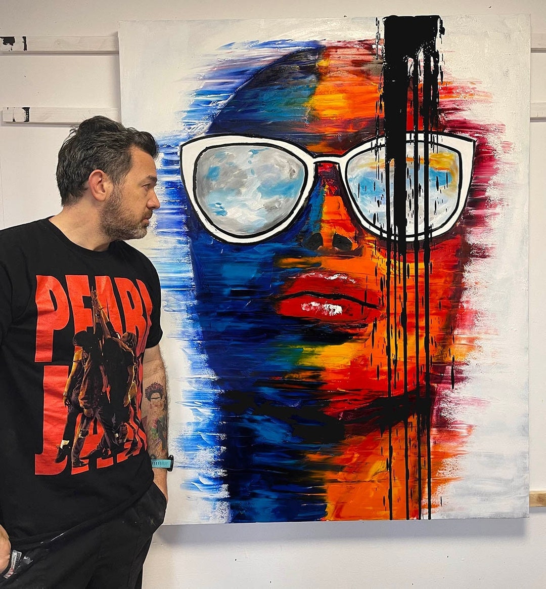 Itay Magen Modern Art, Living Room Decor, Living Room Wall Art, Bedroom ...