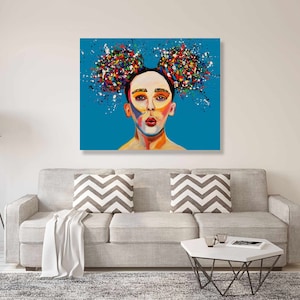 Pop Art Modern Art Modern Home Decor Living Room Wall Art Bedroom Wall ...