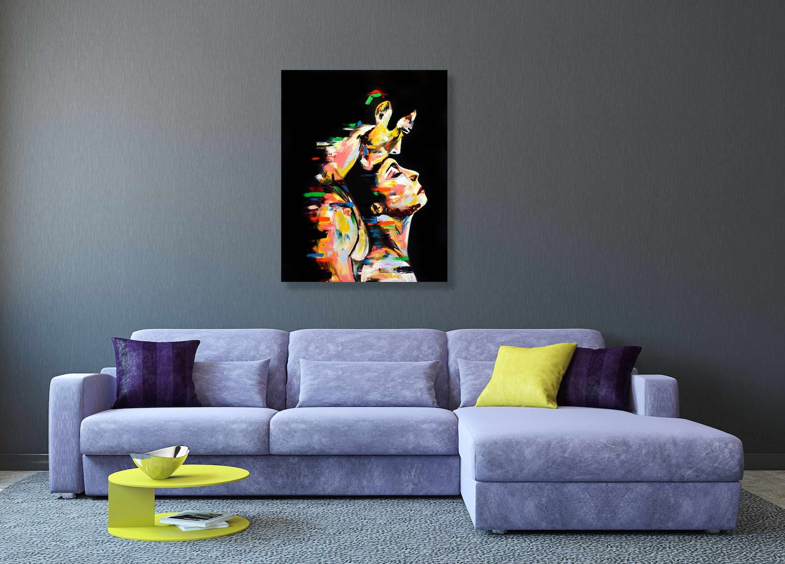 LOVE Romantic Art Couple Gift Bedroom Decor Wall Art - Etsy