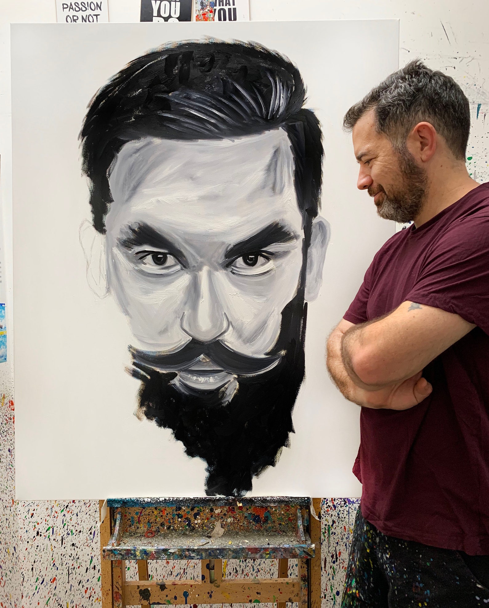 Original Oil Painting by Itay Magen | ROLLED CANVAS | Signed by the ...