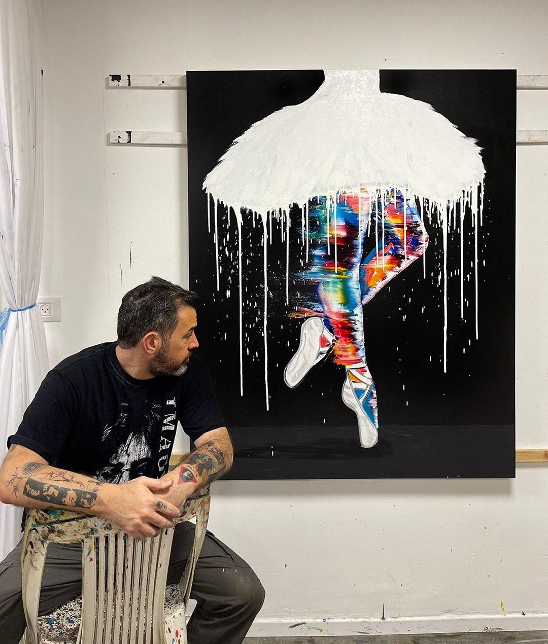 Dancer Pop Art, Canvas Print Ready to Hang, Dancer Wall Art, Ballerina ...