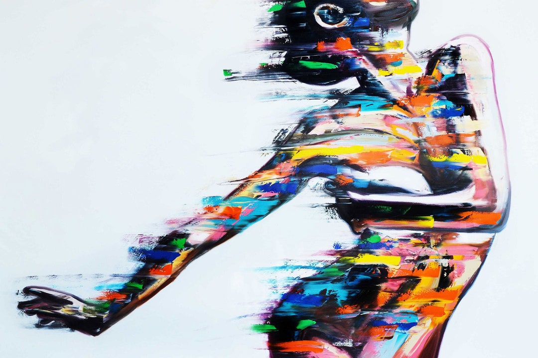 Dancer Art, Canvas Print, Dance Artwork Fine Art, Female Art Abstract ...