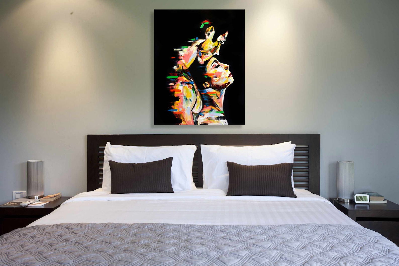 LOVE Romantic Art Couple Gift Bedroom Decor Wall Art - Etsy