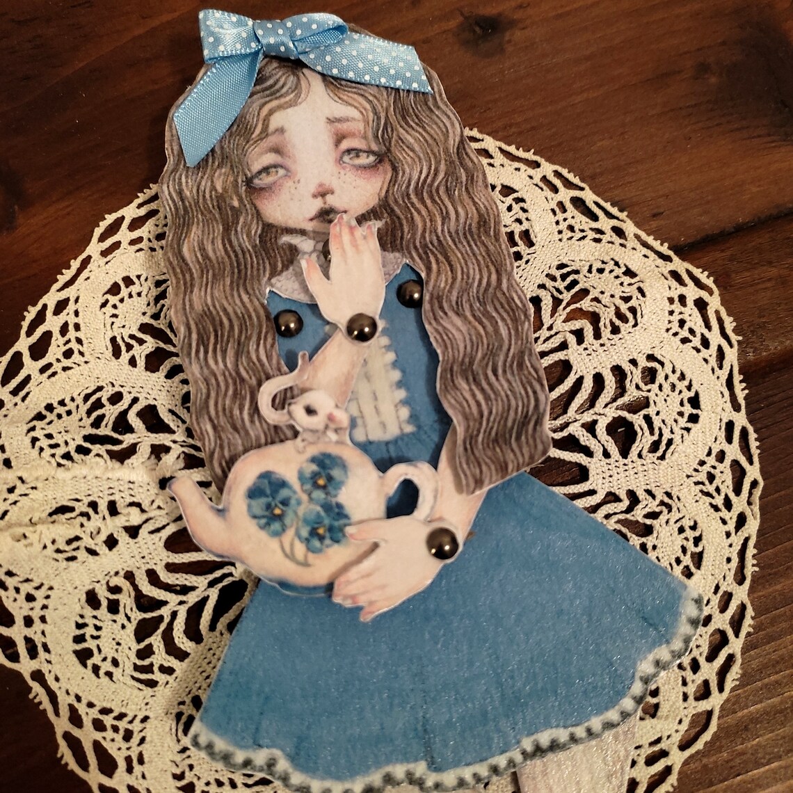 Alice in Wonderland Paper Doll - Etsy