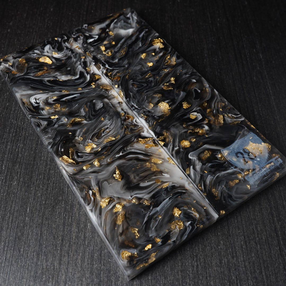 Gold Leaf Cast Resin Knife Scales Custom Knife Handle Materials - Etsy
