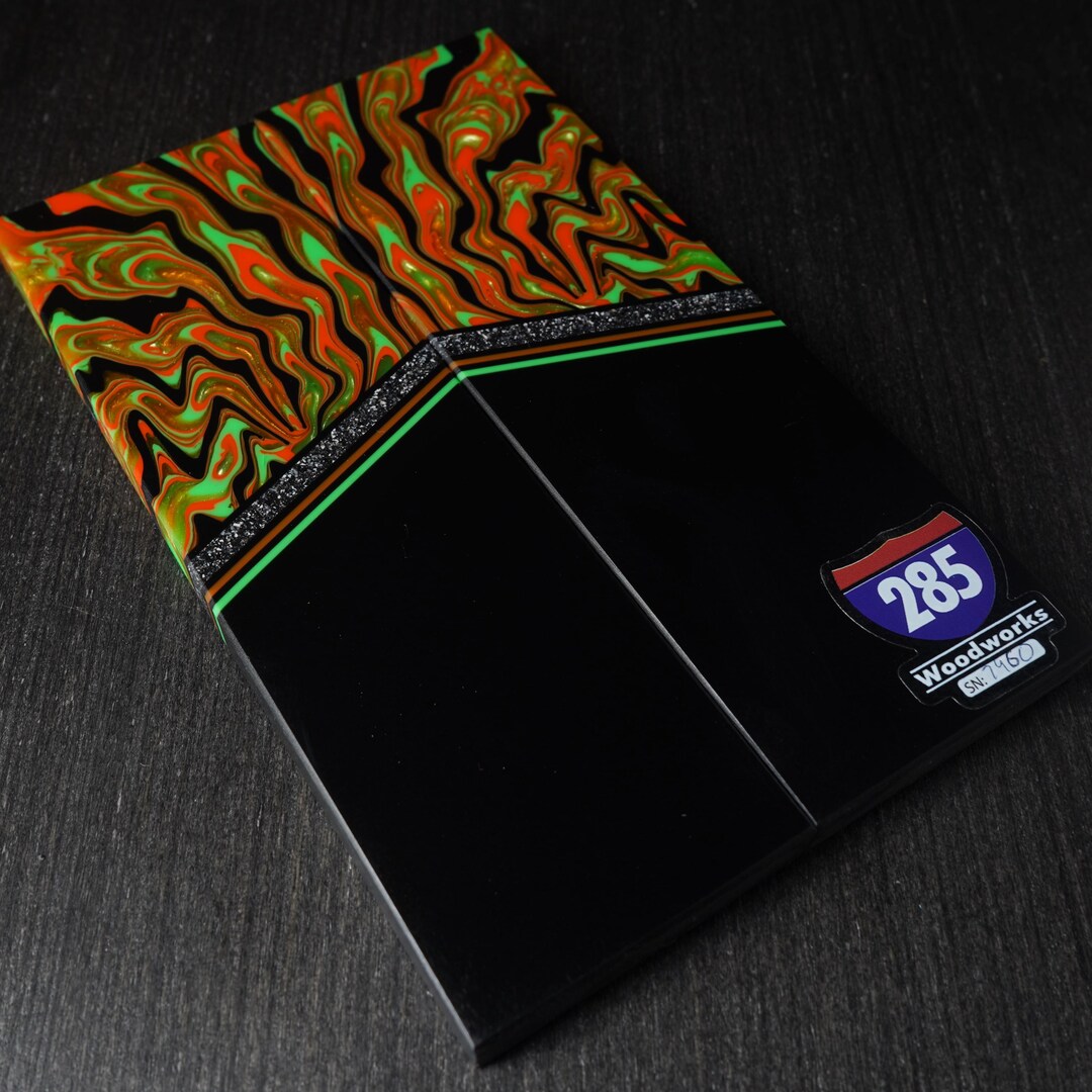 Aurora & Cast Resin Segmented Knife Scales. 2 Piece Set. - Etsy