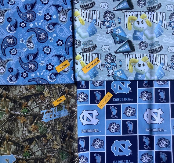 UNC Tarheels Face Mask Handmade Reversible North Carolina | Etsy