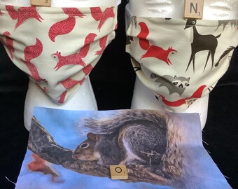 Squirrel Face Mask | Etsy
