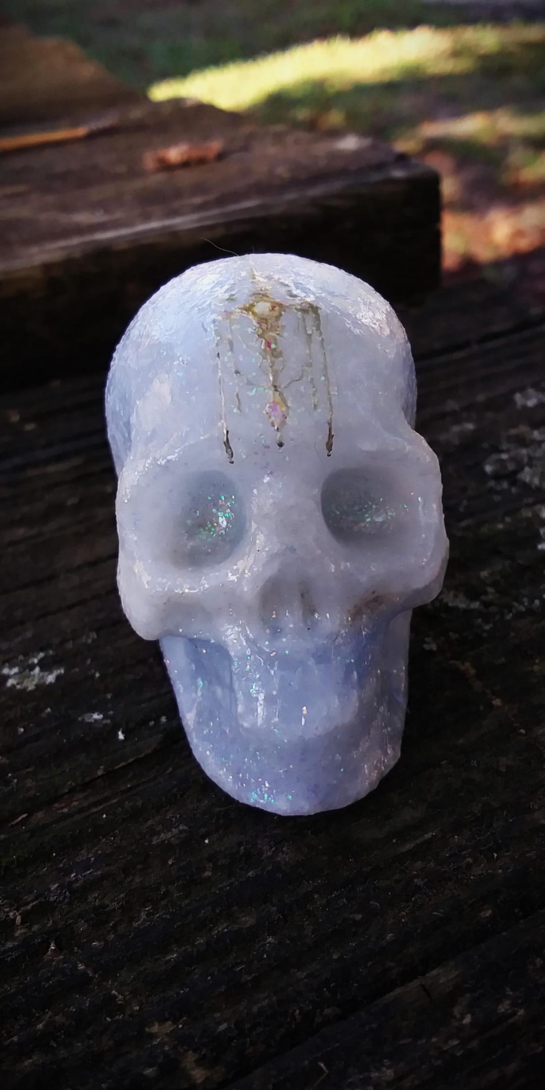Light Blue Calcite Stone 2 Inch Skull - Etsy