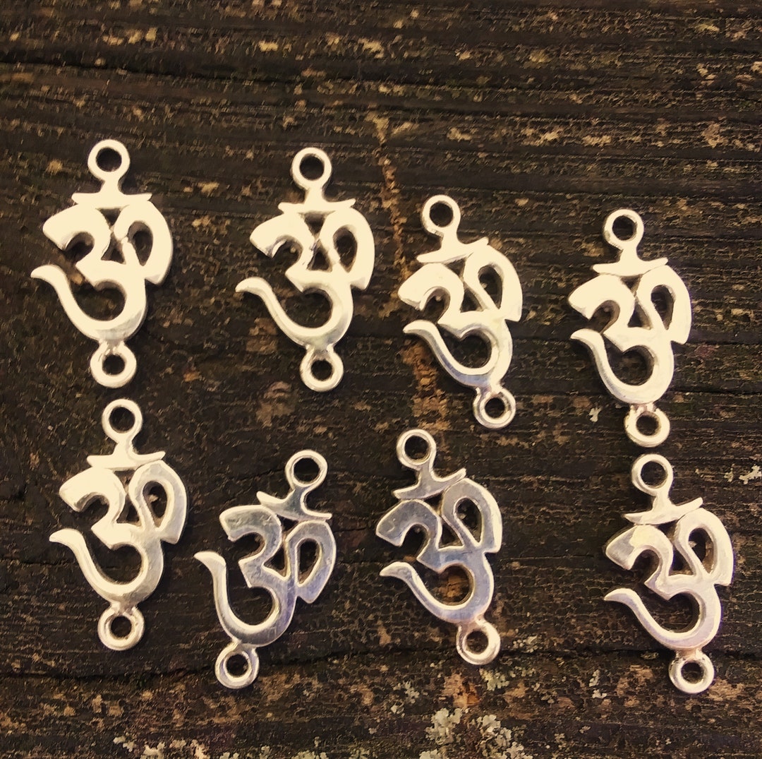 Sterling Silver Ohm Symbols 8 Count Connectors - Etsy